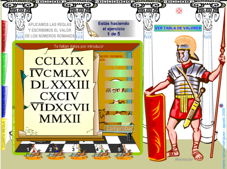 LOS NUMEROS ROMANOS: REGLAS PARA LA ESCRITURA DE LOS NUMEROS ROMANOS